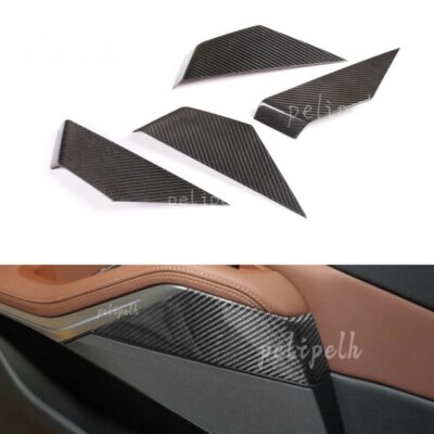 Real Dry Carbon Fiber Door Handle Trim Cover Fit for BMW X5 X7 G05 2019 ...