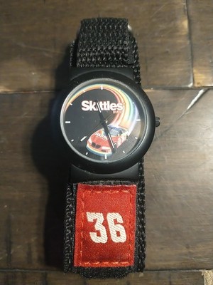 SKITTLES CANDY NASCAR WATCH WRISTWATCH #36 DERRICK COPE 1997 | eBay