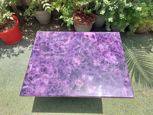 Amethyst Stones Countertop / Dining Table, Purple Amethyst stone ...