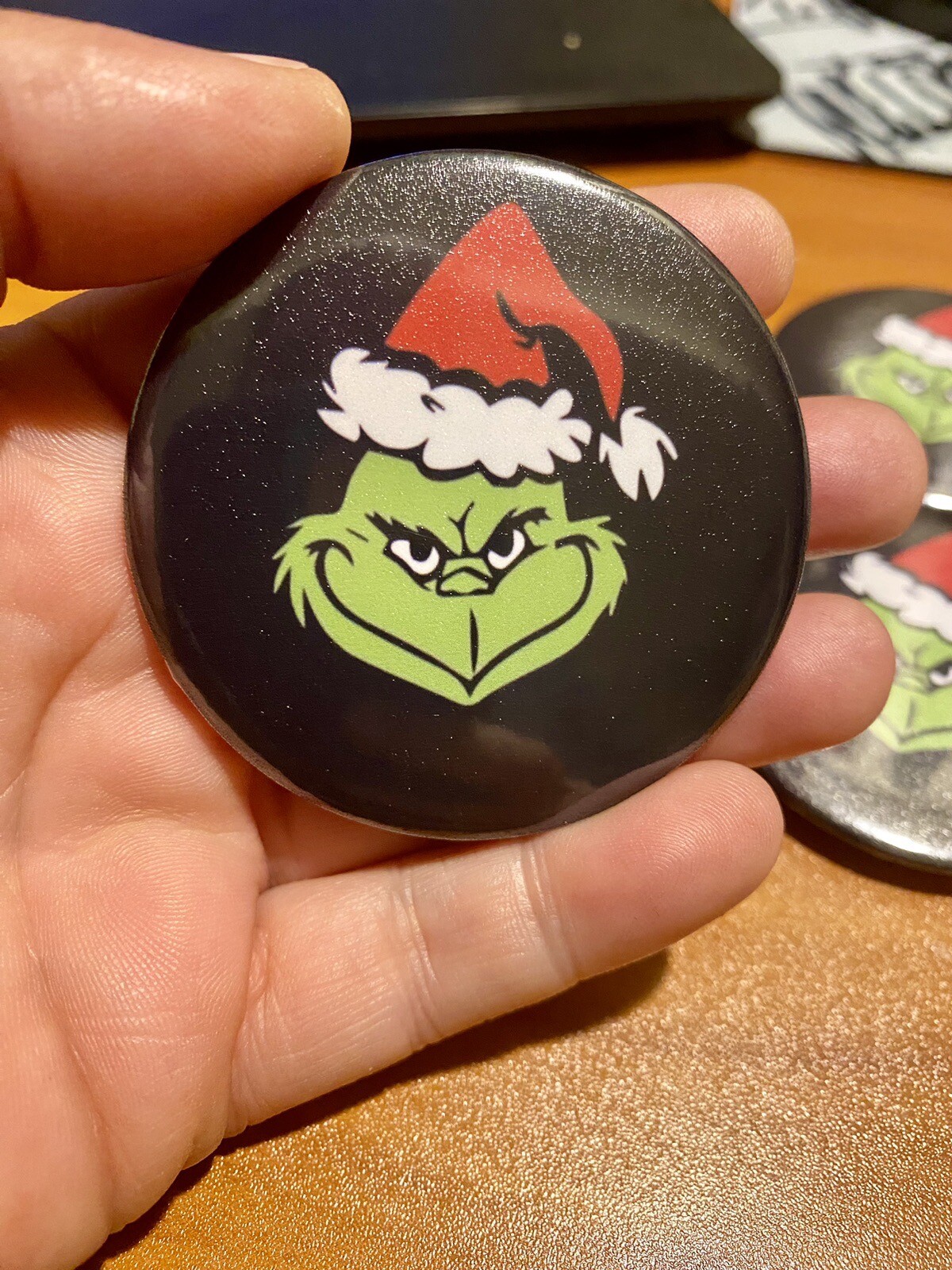 Handmade Grinch Pins 2.25 Inches | eBay