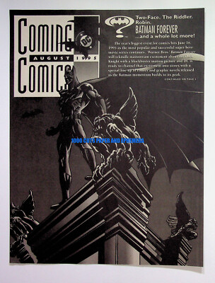 Batman Forever DC Comics 1995 Trade Print Magazine Ad Poster ADVERT | eBay