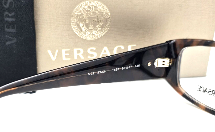New Versace Reading Glasses MOD. 3343-F 5429 54-17 145 Tortoise Frames ...