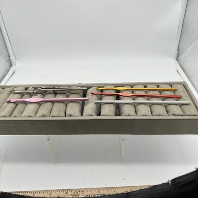Crochet Hooks And Manual Tufting Tool Aero Boye Susan Bates Unmarked ...