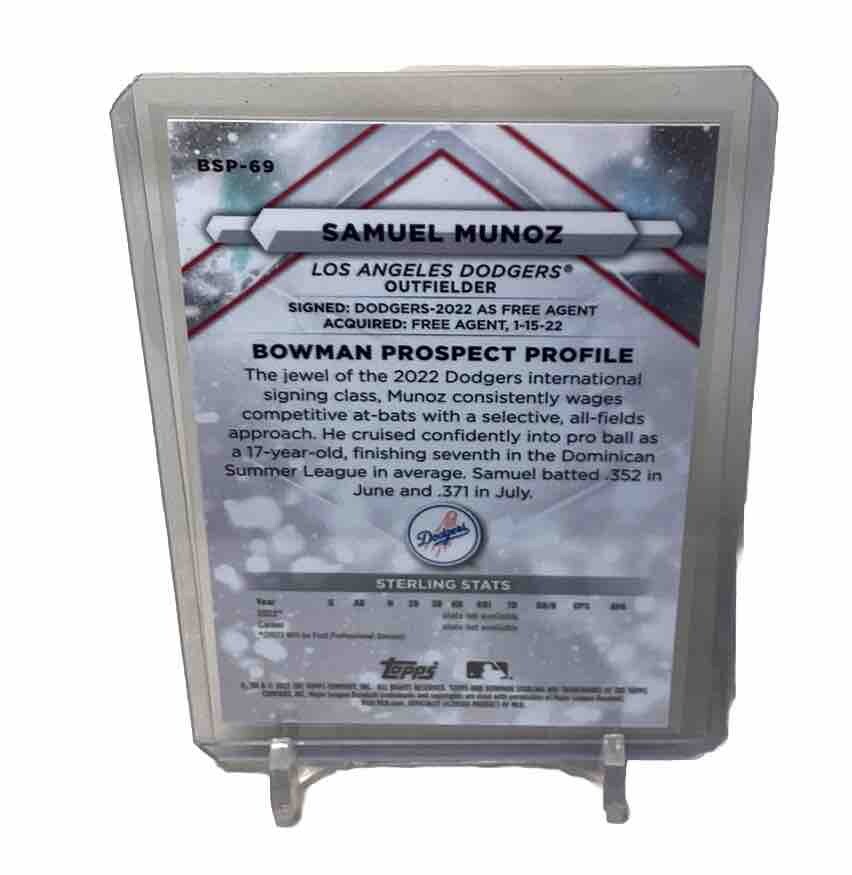 2023 Bowman Sterling Samuel Munoz 67/100 | eBay