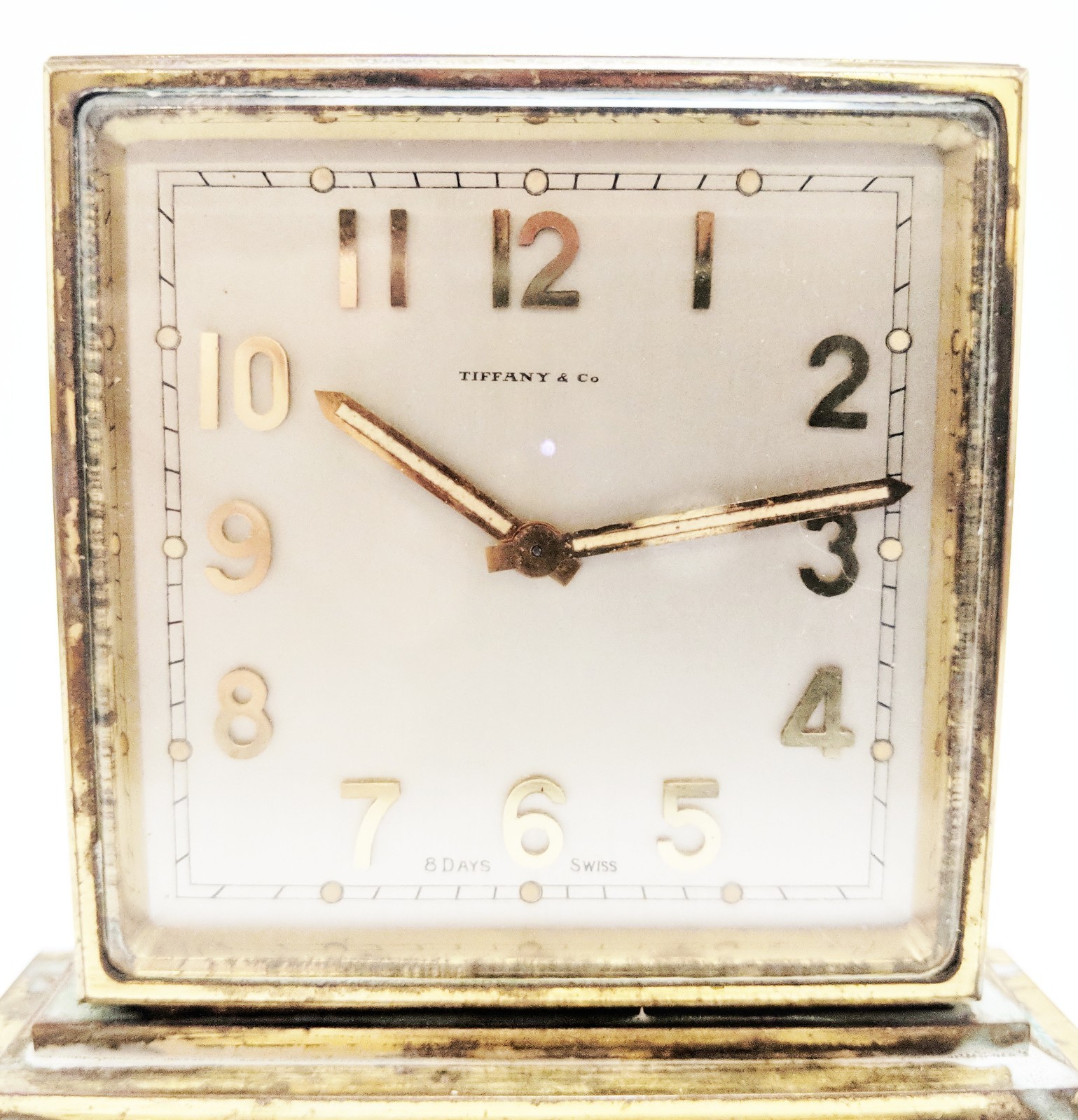 Vintage Tiffany & Co. Concord Gilt-Brass Double-Dialed Eight-Day Desk ...