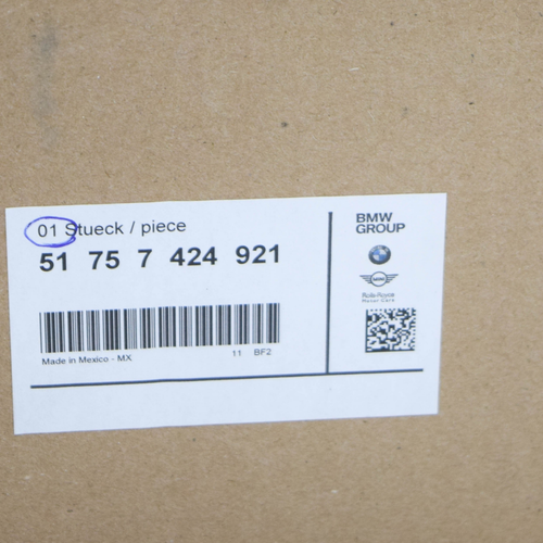 NEW BMW X6G06 RIGHT ENGINE MOUNT HEAT SHIELD 7424921 51757424921 ...