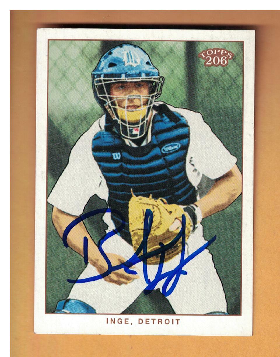 Brandon Inge AUTOGRAPHED 2002 TOPPS 206 Baseball Card SIGNED DETROIT ...