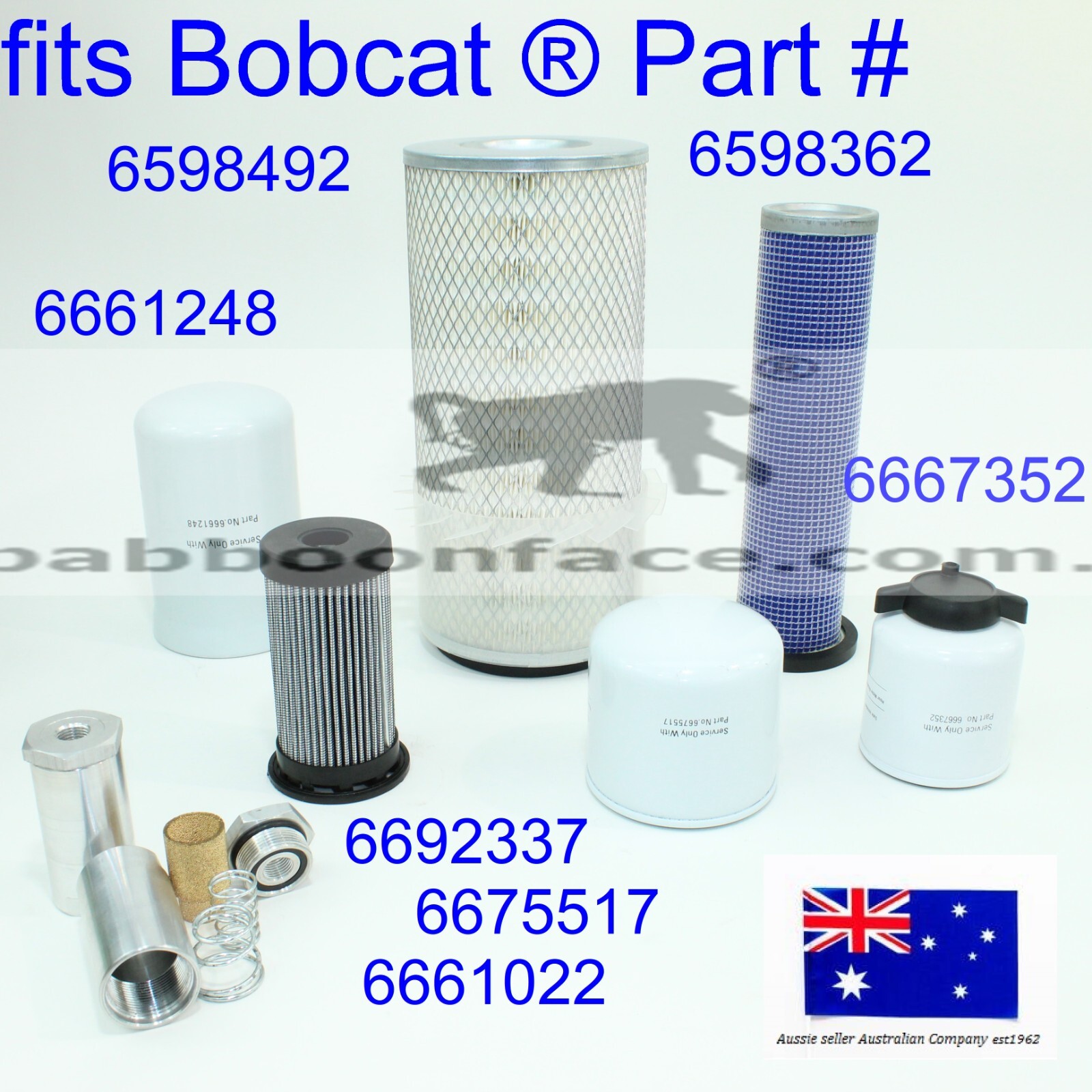 fits Bobcat Filter Kit 6598362 6598492 6675517 6667352 6661248 6661022 ...