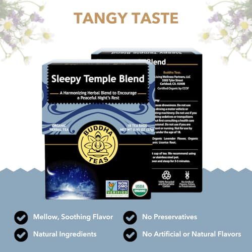 - Sleepy Temple Blend - Organic Herbal Tea - For Health & Wellbeing ...
