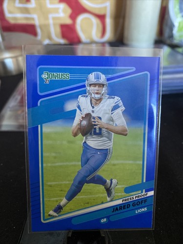 Jared Goff 2021 Donruss Blue Press Proof Card #170 | eBay