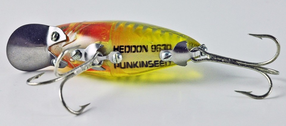 HEDDON PUNKINSEED 1ST QUALITY 9630 XYS-SPOOK-GLOW YELLOW/SILVER *SEE ...