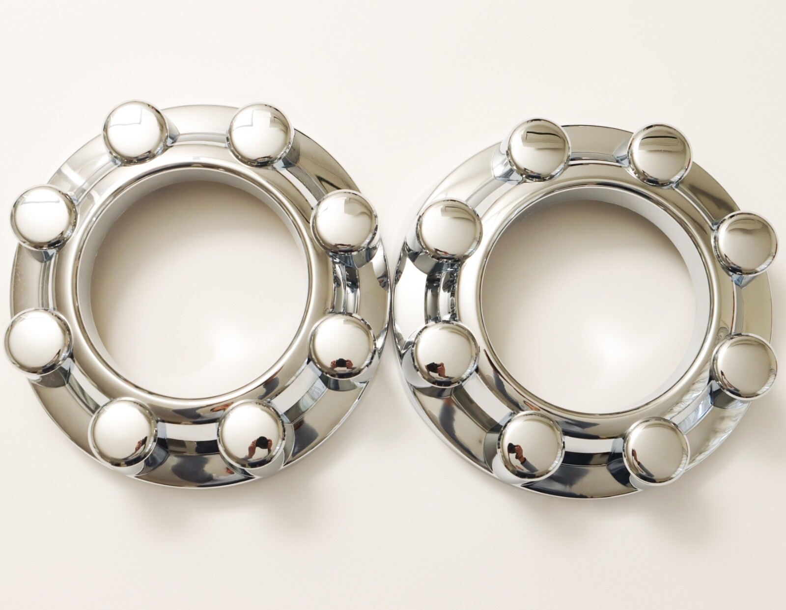 Front Chrome Center Wheel Hub Caps For 2017-2023 F250 F350 Super Duty ...