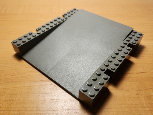 LEGO Baseplate Raised Platform 16x16x2 1/3 Ramp 2642 DARK Gray | eBay