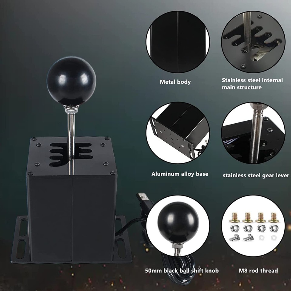 PC USB H Gear Shifter Sim Racing Game For Logitech G29 G27 G25 G920 ...