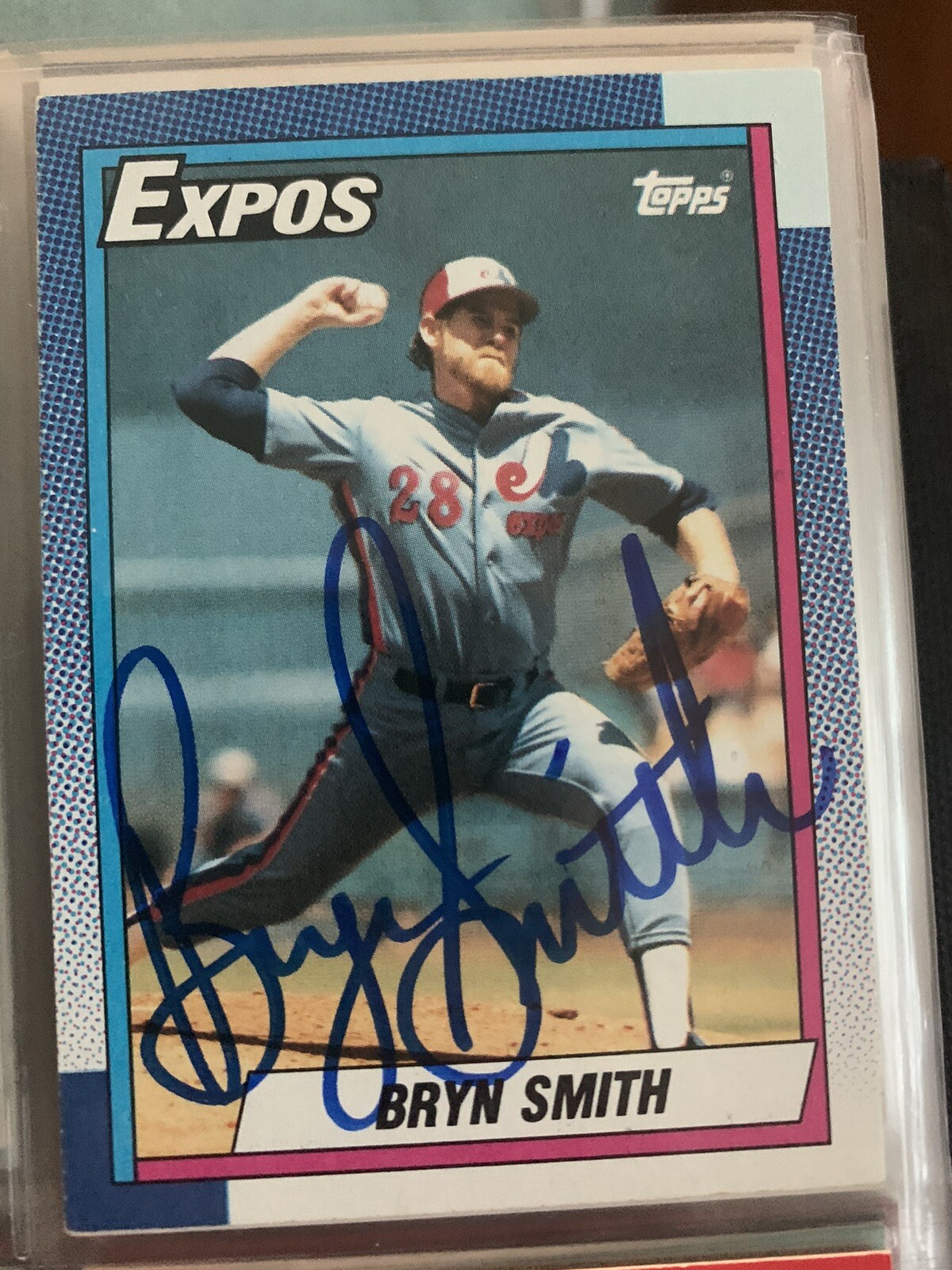 Bryn Smith autographed Topps baseball card | eBay