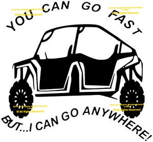 Funny Off Road Outdoor UTV Side X Side Motorsport Vinyl Decal Sticker ...