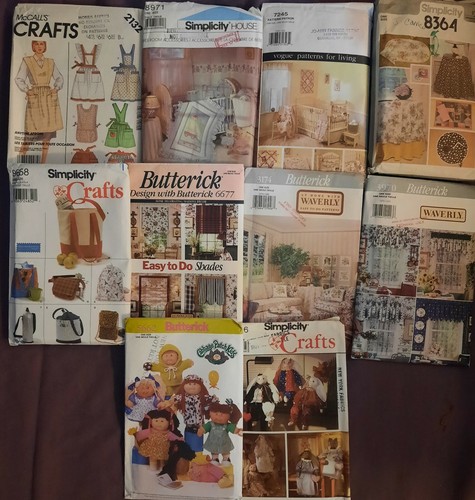 Lot Of 10 Vintage Craft/Sewing Patterns | eBay