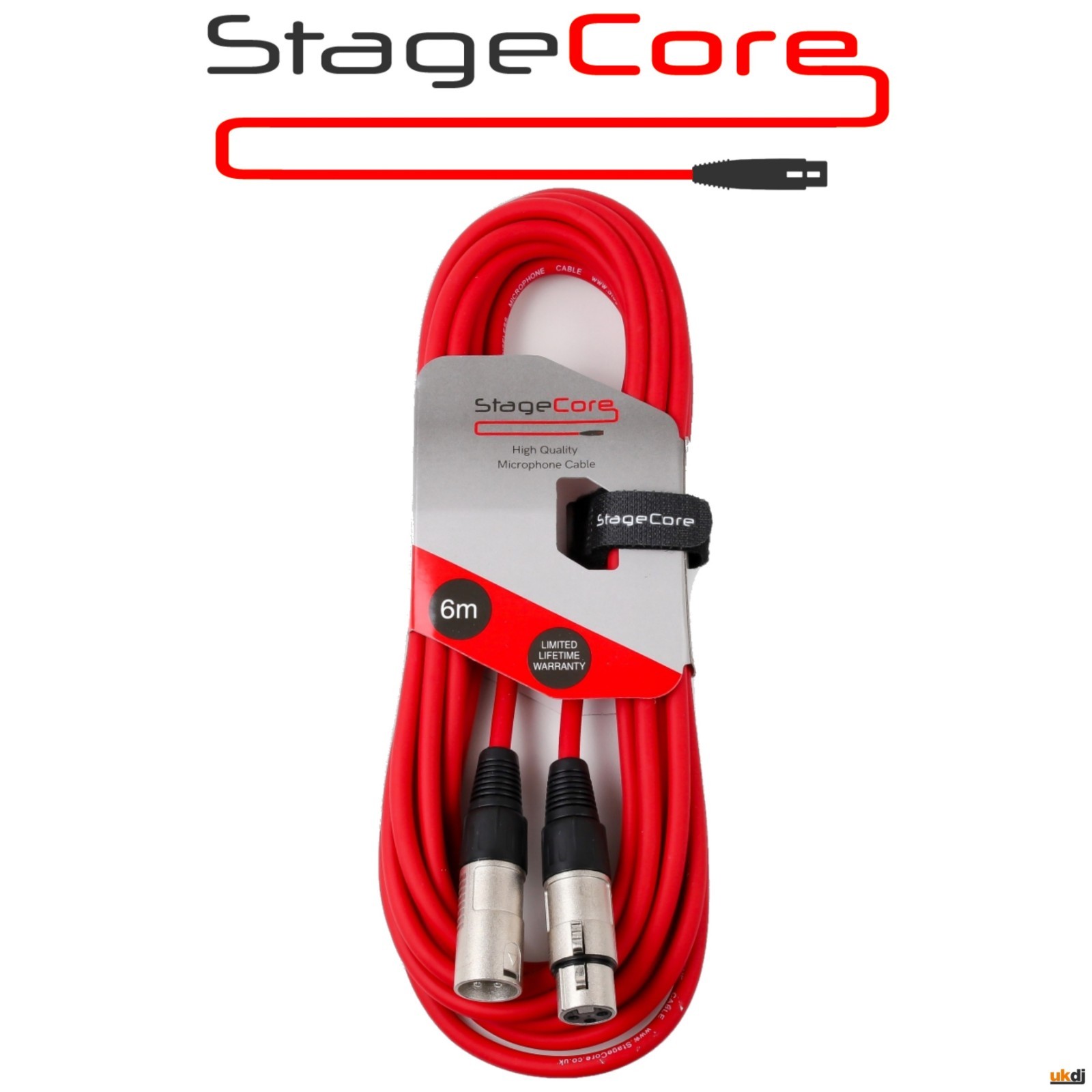 6m Male to Female XLR Balanced Microphone Lead Screened Mic Audio ...