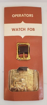 Oshkosh Operators Watch Fob w/ Leather Strap-Mercury-NOS-FREE SHIP | eBay
