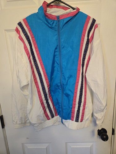 Bold Spirit Vintage women's track jacket nwt- pink blue and white size ...