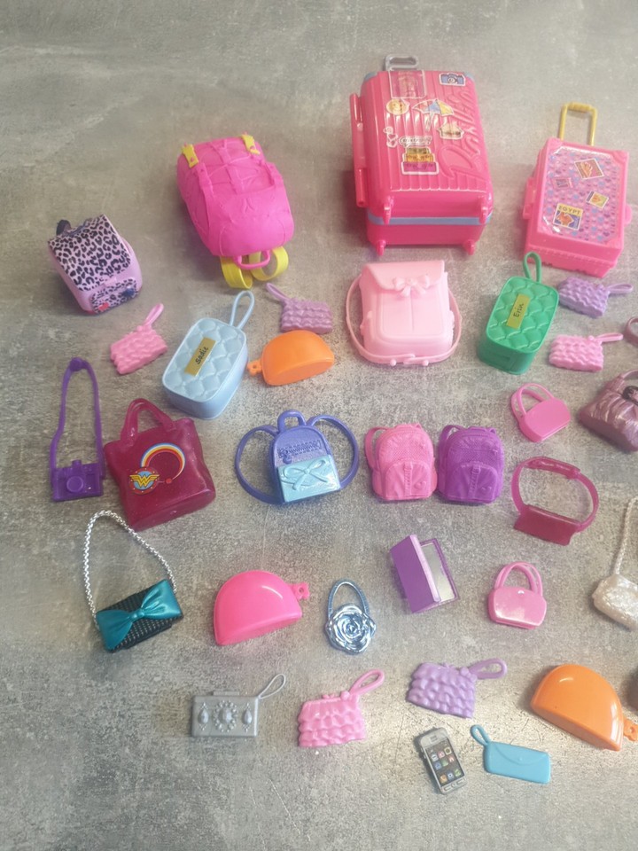 Bundle Of Barbie Doll Accessories Bags Purses Backpacks | eBay UK