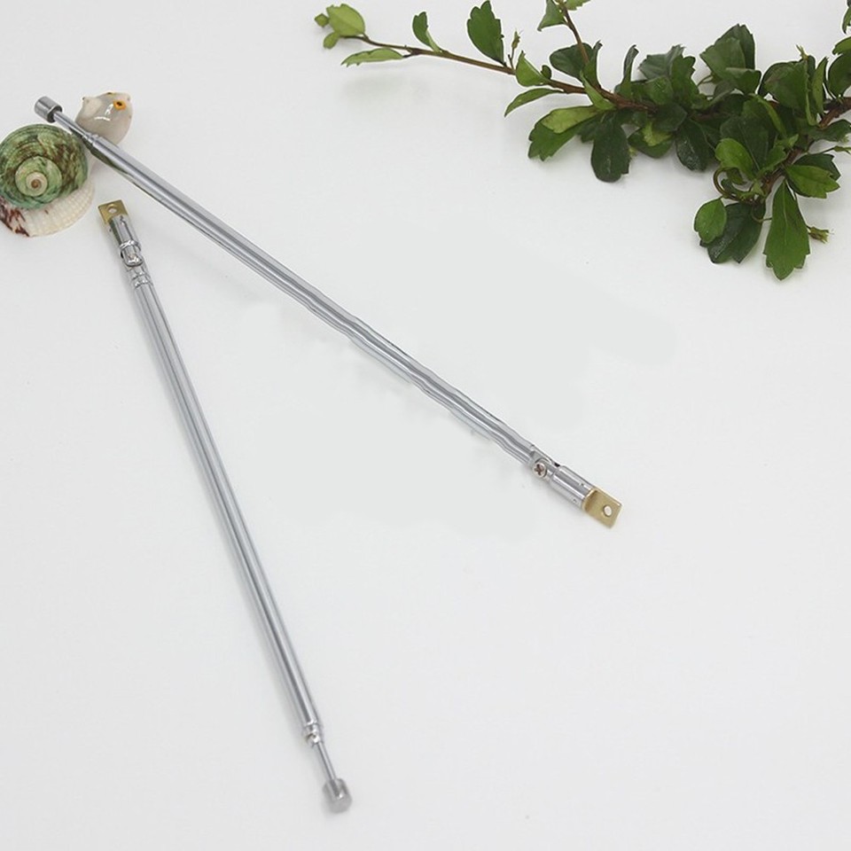 5PCS Telescopic Antennas 4 Section Adjustable for Radio TV Devices 60cm ...