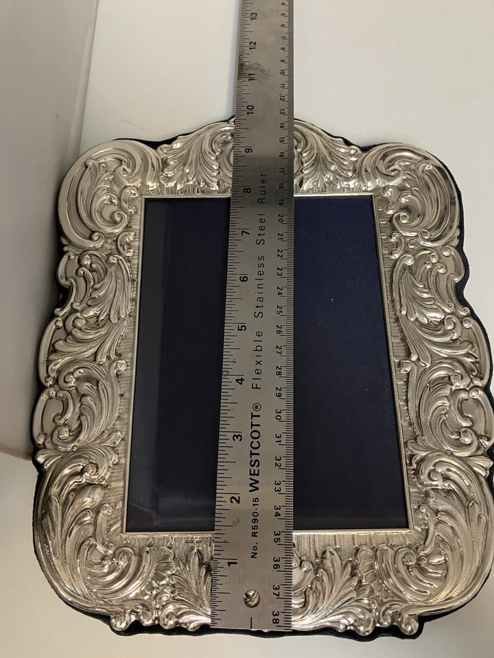 Italian Sterling Silver 925 Rococo Style Picture Frame Fits Photo 4.75 ...