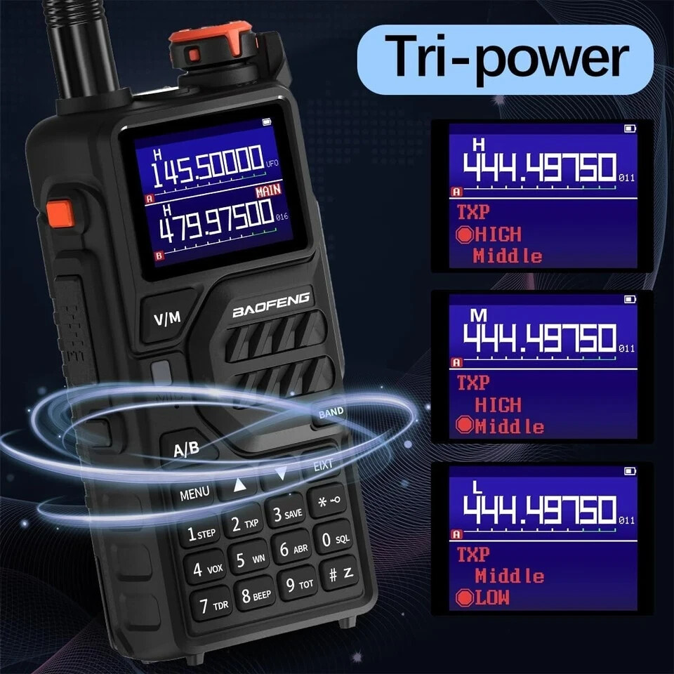 BAOFENG K5PLUS Radio Ham Radio 10W Rechargeable WalkieTalkies LongRange UV32 5RM | eBay