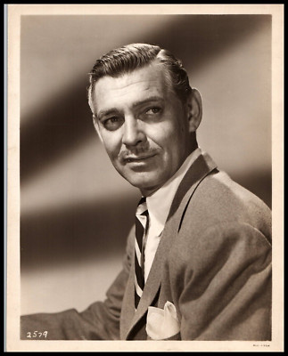 HOLLYWOOD HANDSOME CLARK GABLE PORTRAIT 1940s ORIGINAL VINTAGE PHOTO ...