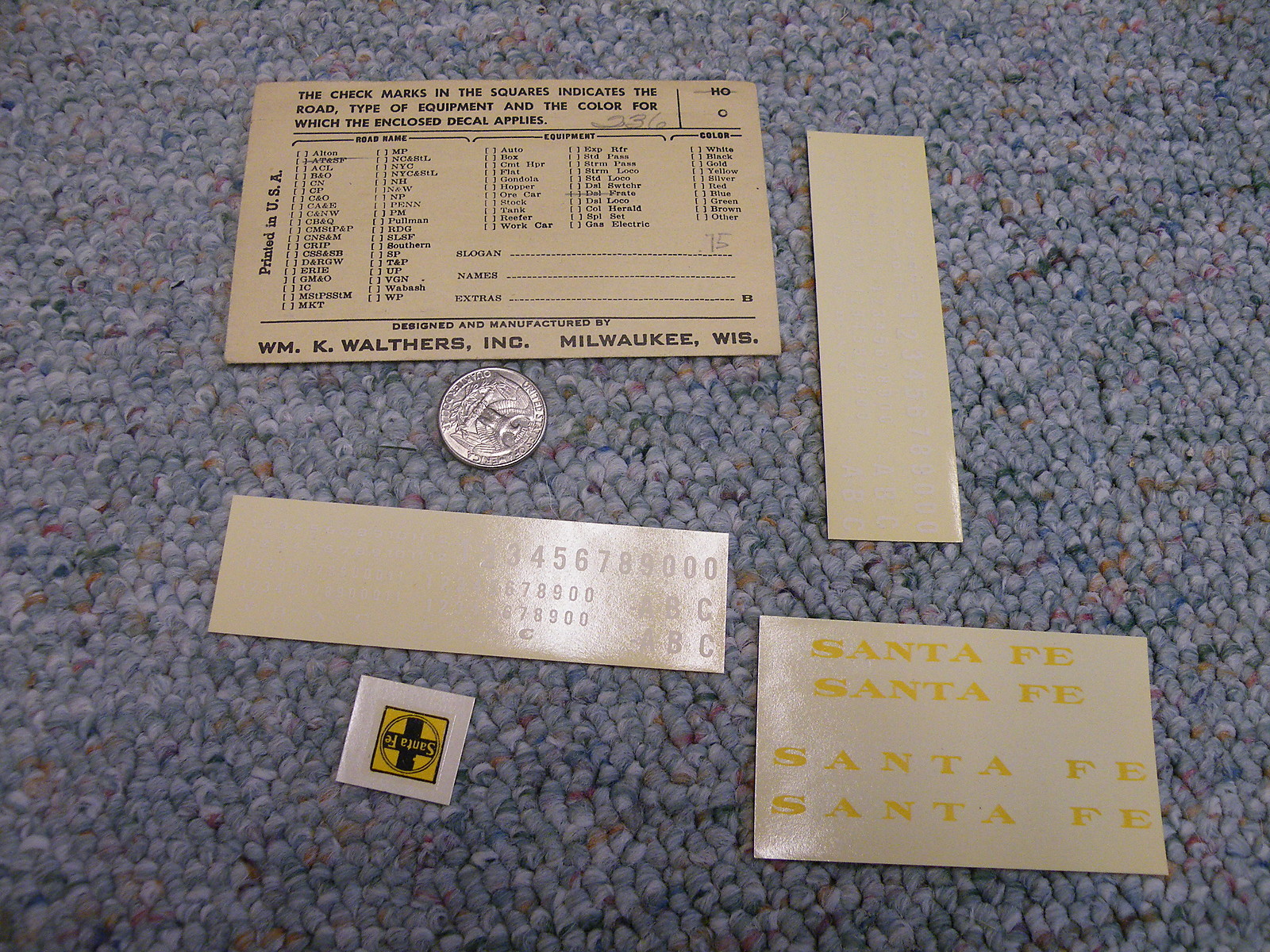 Walthers decals HO ATSF Diesel Freight J132 | eBay