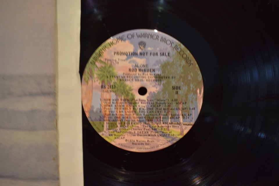 PROMO Rod McKuen 'Alone' LP | eBay