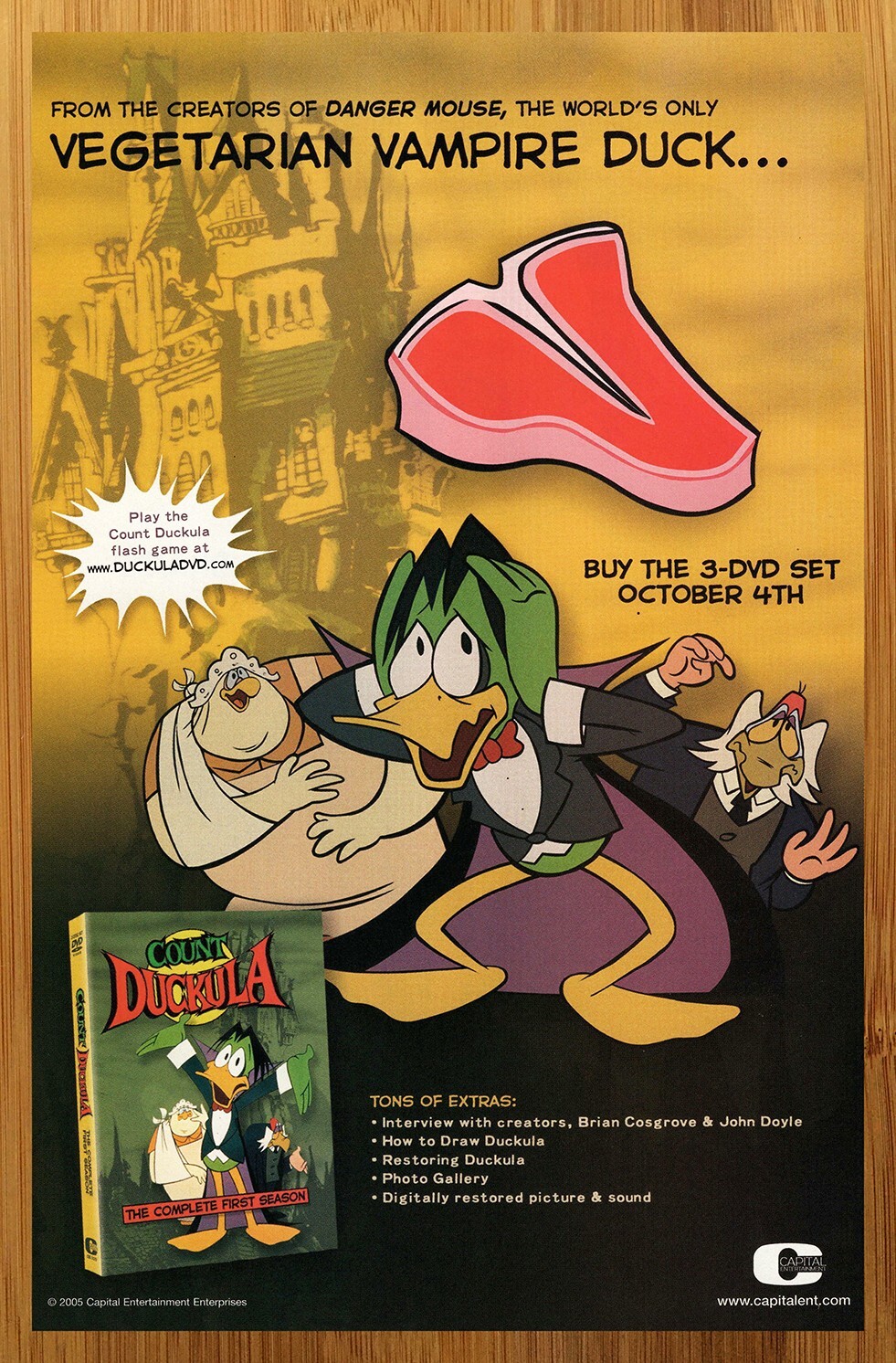 2005 Count Duckula The Complete First Season DVD Print Ad/Poster ...