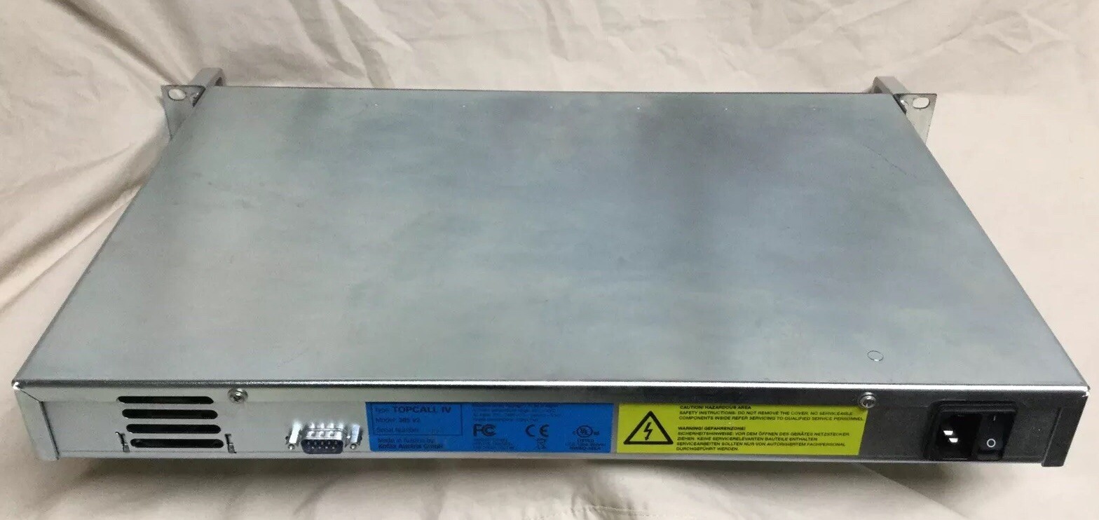 Kofax TOPCALL IV 305 v2 4-Line 4-Channel 2-LAN Server Module w/ Rack ...