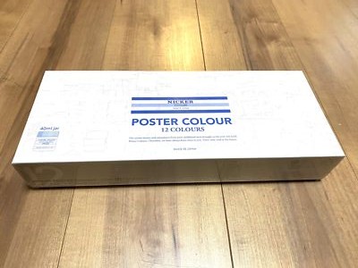 Nicker Watercolor Paint Poster Color 12 Color Set 40ml PC40ML12N Free ...