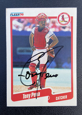 1990 Fleer Tony Pena #256 Signed Autographed Card | eBay