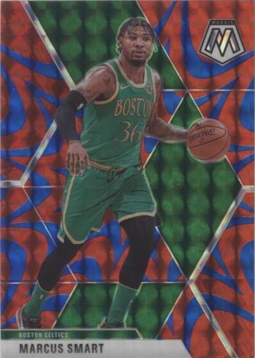2019-20 Panini Mosaic - Marcus Smart #109 Reactive Blue Prizm for sale ...