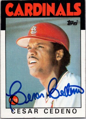 Cesar Cedeno Autographed 1984 Topps Card #224 | eBay