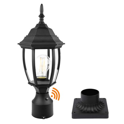 Dusk to Dawn Outdoor Post Light Hardwired 120V, Waterproof Aluminum ...