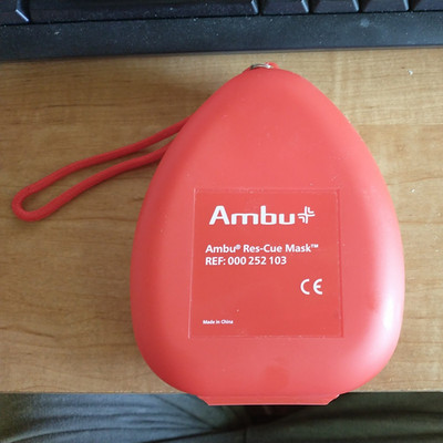 Ambu ResCue Mask for Police/Security/Fire/EMT- First Responder CPR Mask ...