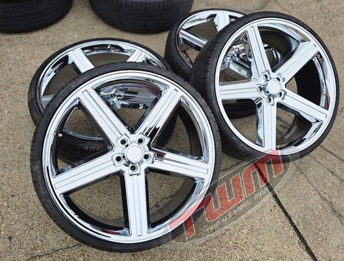 24" CHROME IROC RIMS WHEEL TIRE 2553024 FOR GMC CHEVY C10 IMPALA SS ...