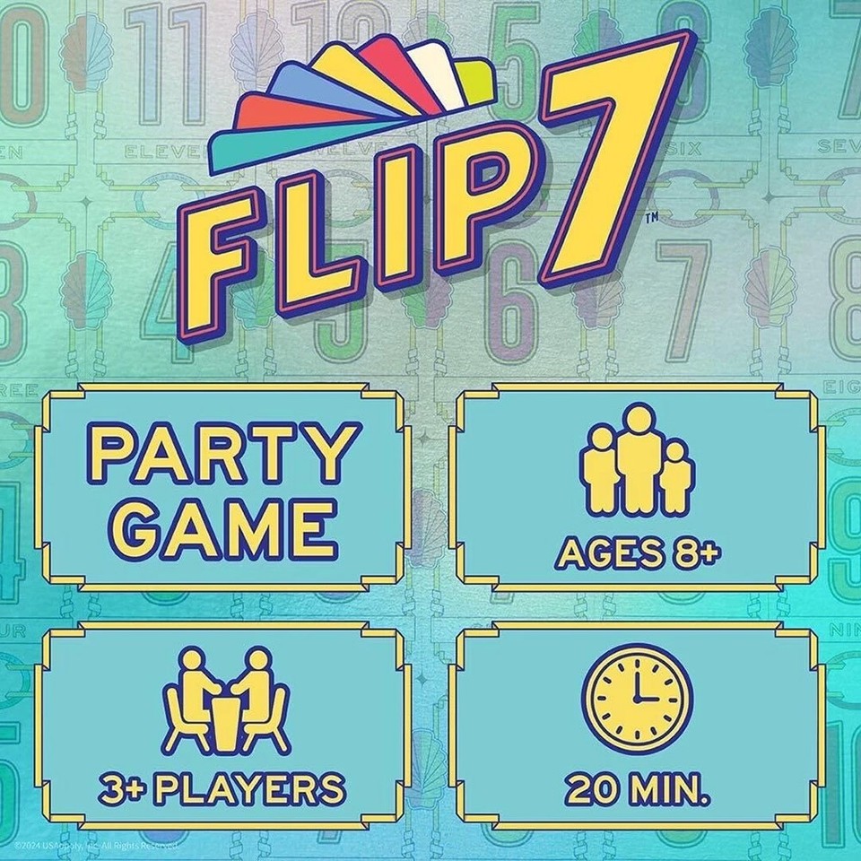 Flip 7 Party Card Game Entertaining Strategic - Press your luck race to ...