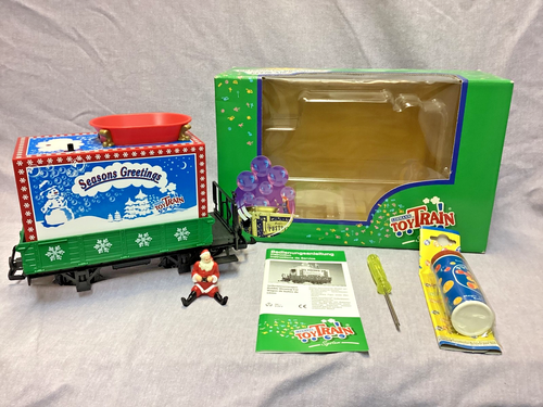 LGB / LEHMANN TOY TRAIN 94615 SANTA “SEASONS GREETINGS” BUBBLE BLOWING ...
