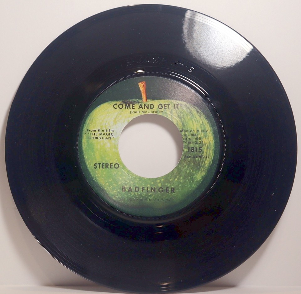 Badfinger COME AND GET IT / ROCK OF ALL AGES - US Apple 1815 7" 45 ...