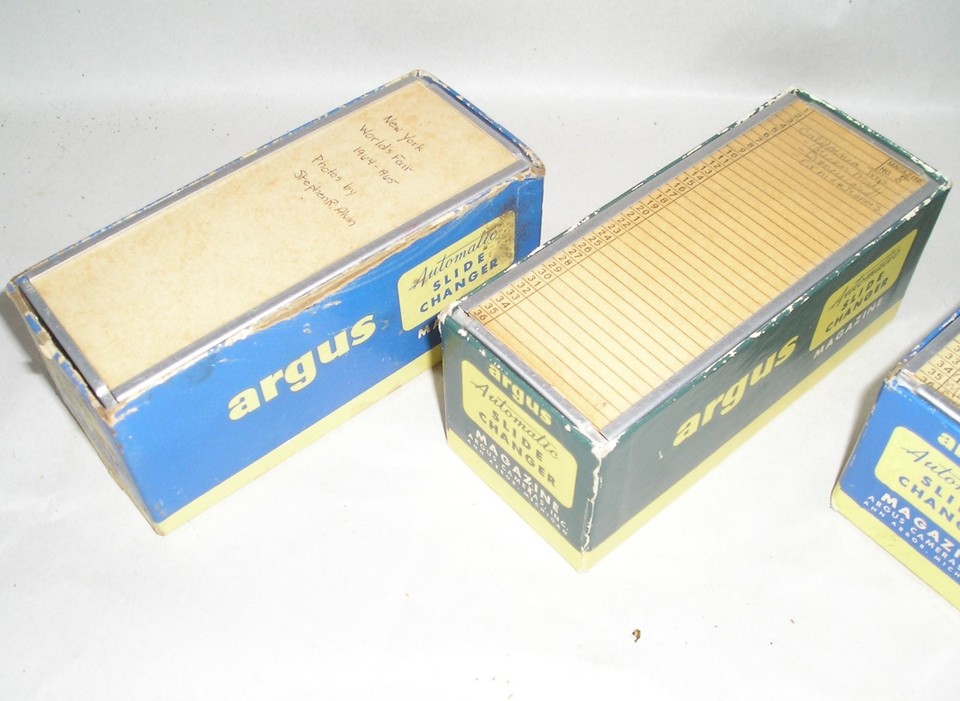 Lot of (8) Argus & Airequipt Slide Magazines for 36 - 2x2" 35mm Slides ...