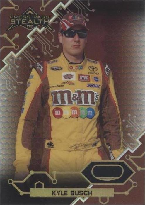 2009 Press Pass Stealth Chrome - Kyle Busch #8 Gold /99 for sale online ...