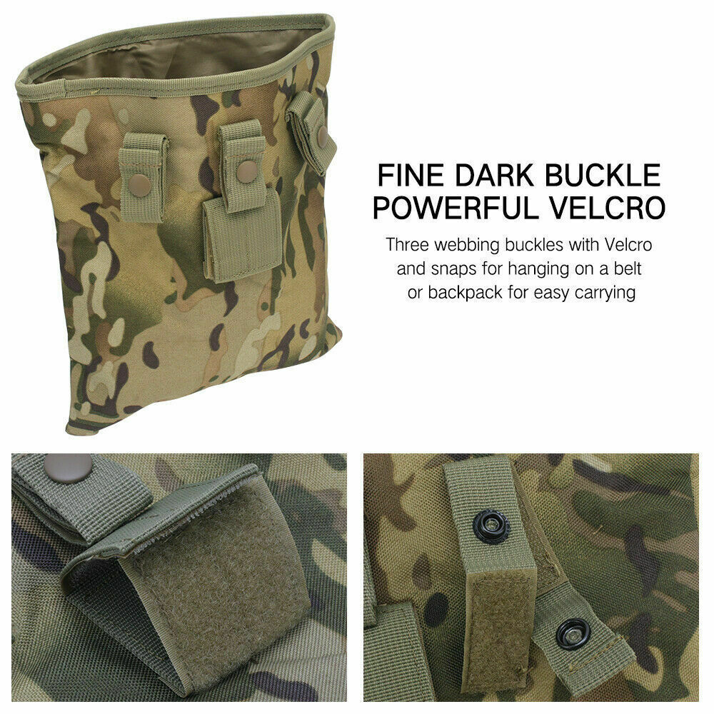 Military Tactical MOLLE Large Dump Pouch Magazine Drop Pouch Utility ...