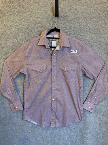 Rafter c pro flex 45 men size small red white blue long sleeve button ...