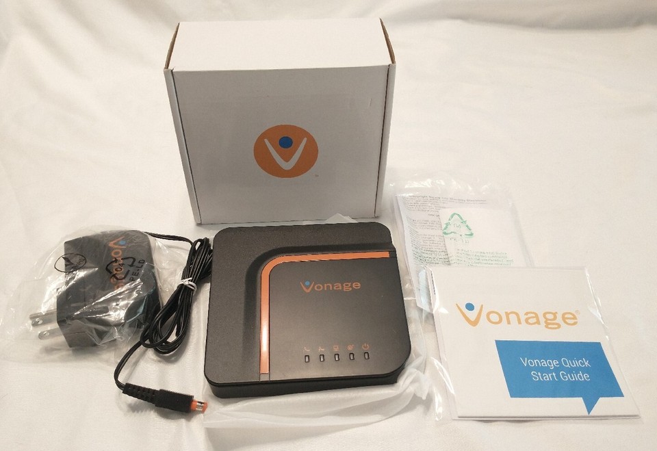 Vonage Grandstream HT801 Analog Telephone VoiP Adapter NEW Open Box ...