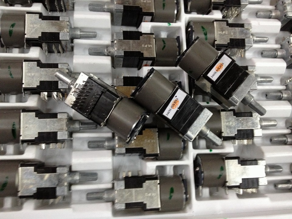 50KBX6 ALPS 6-gang motorized Potentiometer RK168 50K Pot rotar | eBay