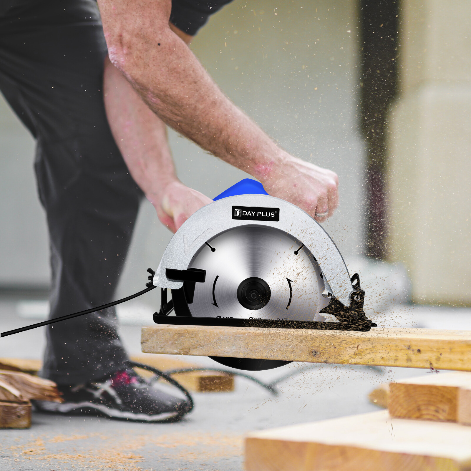 5000 RPM Electric Circular Saw Heavy Duty Wood Metal Cutting Power Tool ...